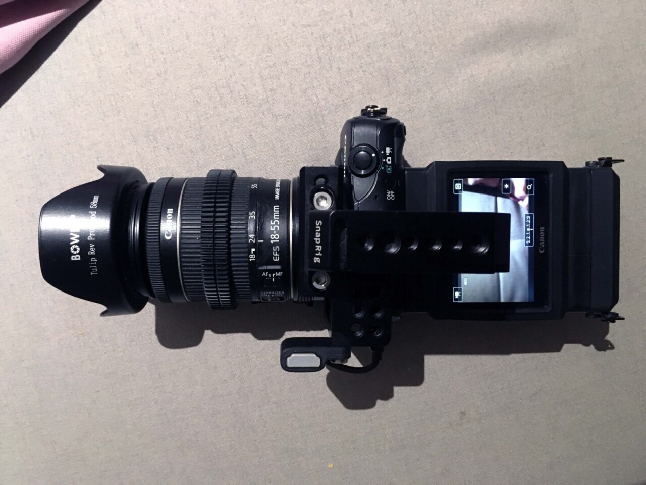 Canon EOS-M Magic Lantern APS Custom RIG With Integrated battery